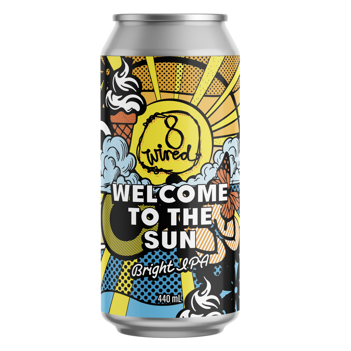 Welcome to the Sun - Bright IPA 5.5% - 440ml Cans – 8 Wired Brewing