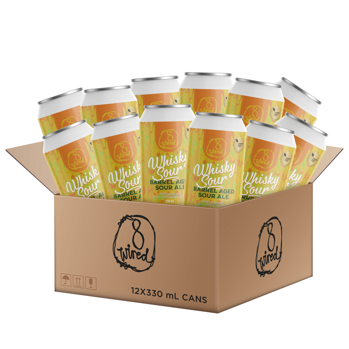 Whisky Sour - Barrel Aged Sour Ale 8% - 330ml Cans – 8 Wired Brewing
