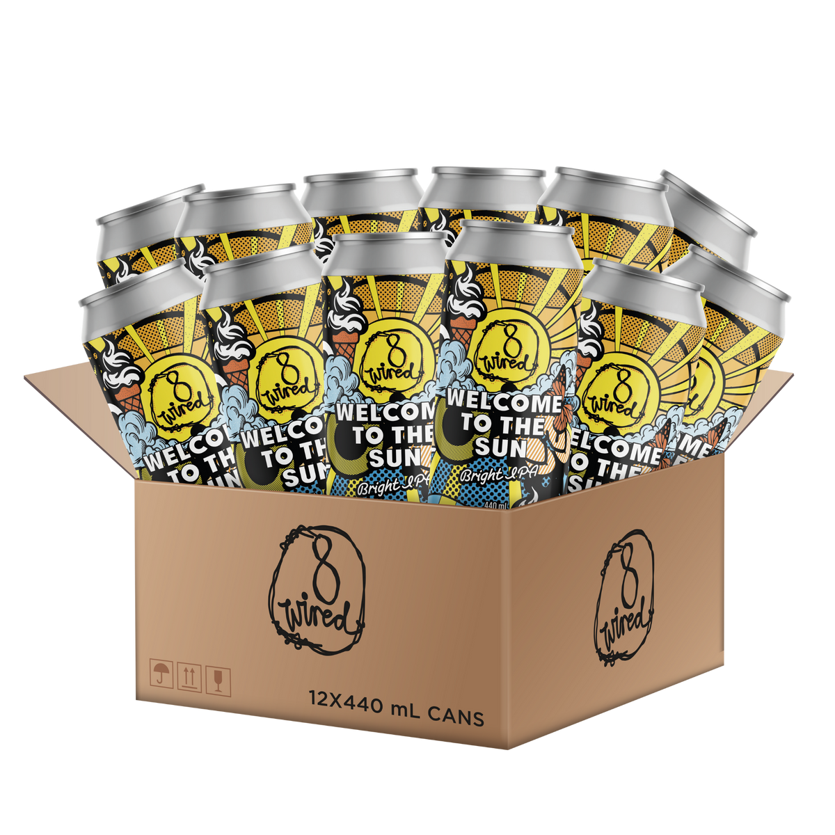 Welcome to the Sun - Bright IPA 5.5% - 440ml Cans – 8 Wired Brewing