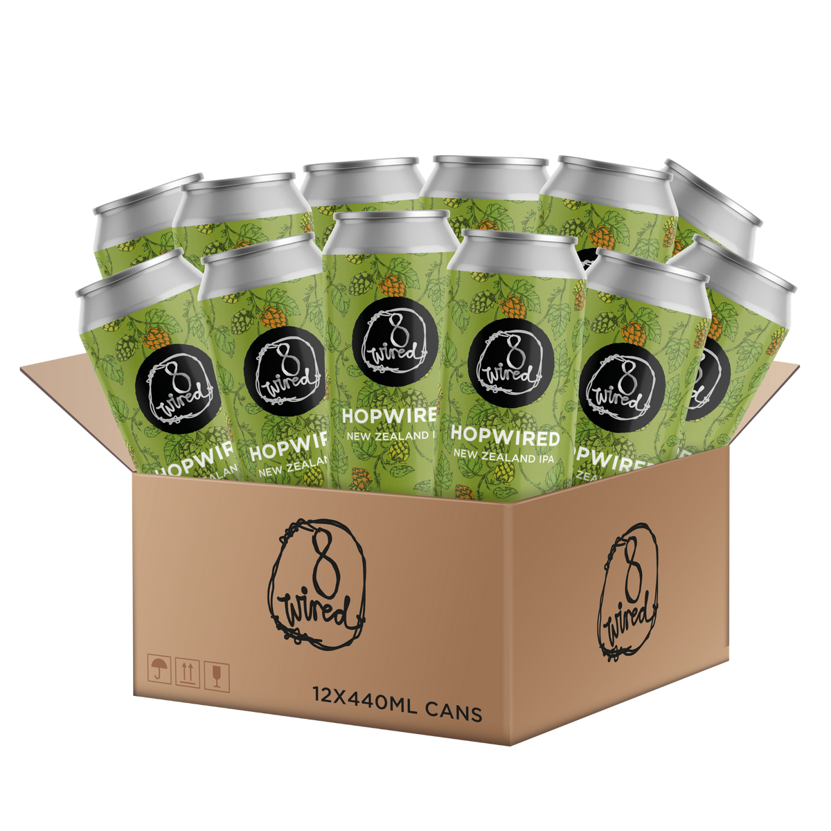 Hopwired - NZ IPA 7.3% - 440ml Cans – 8 Wired Brewing